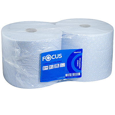 Полотенце бумажное 2-сл 350 м в рулоне Н240хD225 мм FOCUS JUMBO ...